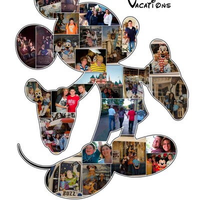 Mickey Mouse Collage Mickey Photo Collage Mickey Disney - Etsy Canada