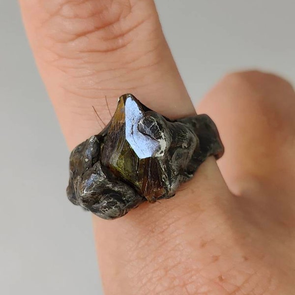 Citrine Ring the Sun of Thelidon, Druid Magic Ritual Ring - Etsy