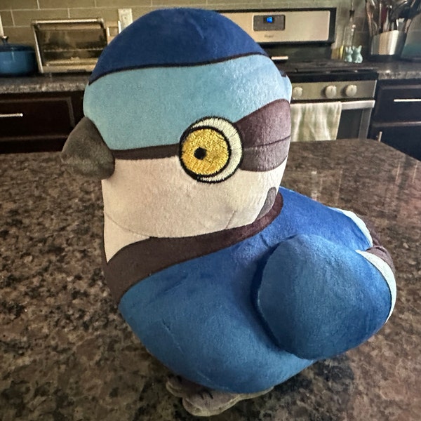 The Owl House Inspired Flapjack Palisman Plush Keychain Cardinal Bird ...