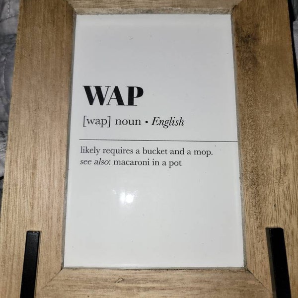 Wap Definition Print Wap Art Print Funny Home Decor Dorm Room Gift Wap ...