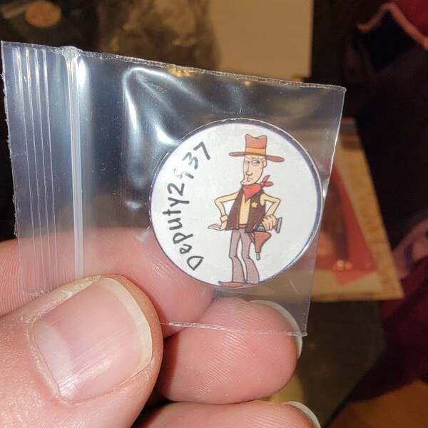 Geocache Swag Tokens Double Resin Dome Covering Color Printed Images ...