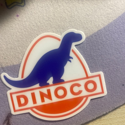 Dinoco Gas Company Sticker/ Carsland Radiator Springs Lightning Mcqueen ...