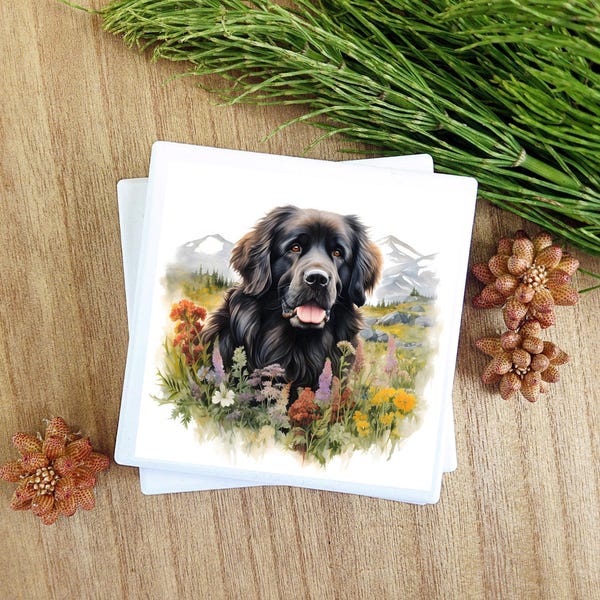 White Square Ceramic Coaster Mockup, Sublimation Coaster Mock, Boho ...