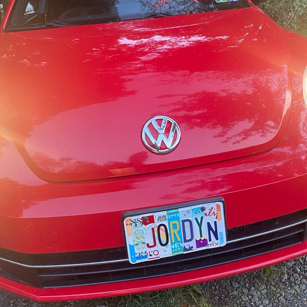 License Plate Name Sign, Gifts for Kids, Childrens Gifts, Dorm Room ...