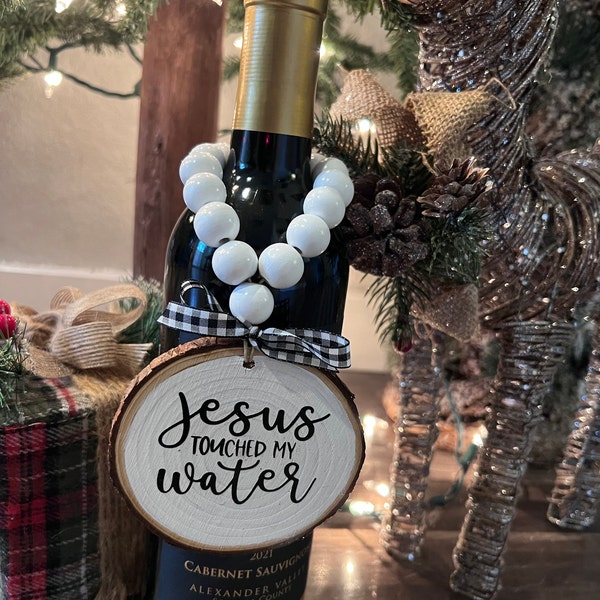 WINE BOTTLE TAG/ Wine Bottle Hang Tag/wine Gift/ Wine Charm/wine Decor ...