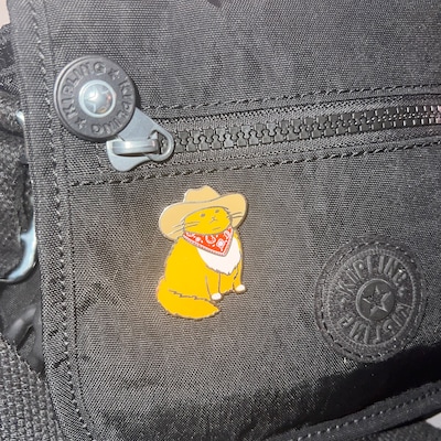 The Original Cowboy Cat Enamel Pin Meowdy - Etsy