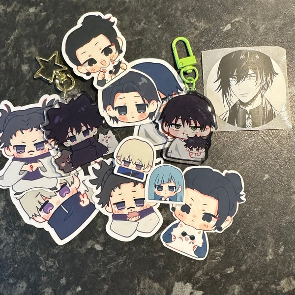 Cursed Sorcerer 2" Acrylic Keychain / Epoxy Charm Double Sided / Anime ...