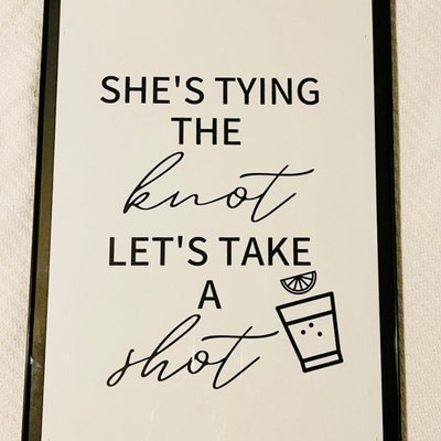 Welcome Party Sign Open Bar Sign Take A Shot - Etsy