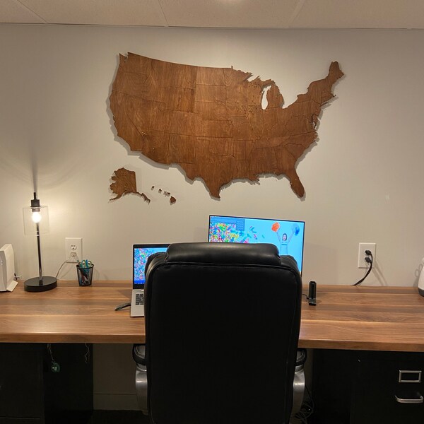 Rustic USA Map, Travel Gift, United States Travel Map, Wall Art, DIY ...