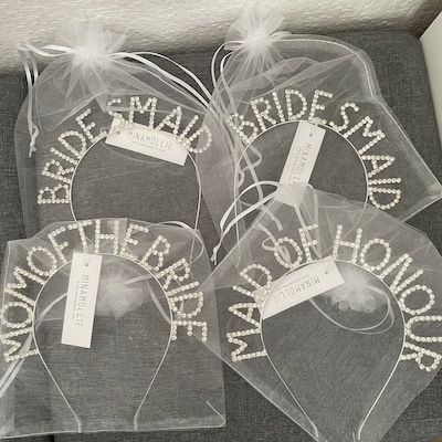 Team Bride Headband, Bridal Party Gifts, Hen Party Headband, Bridesmaid ...