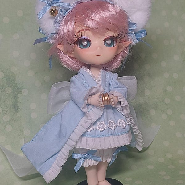 Fatiao New Dolls Wig Dollfie Yo-sd 1/6 BJD 6-7 Size Black - Etsy