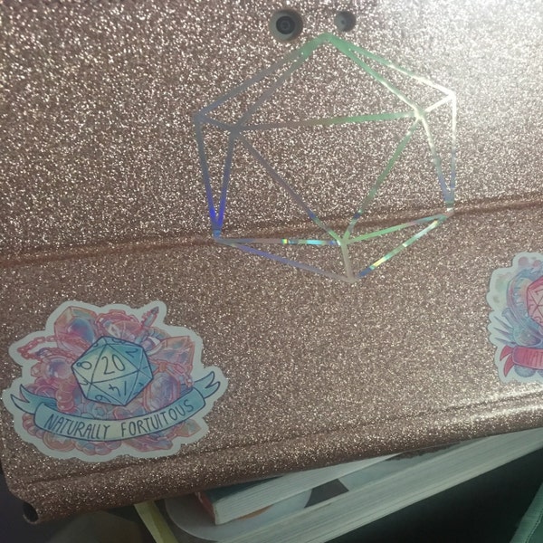 D&D Pastel Watercolour Nat1 D20 Stickers, Dnd Dungeons and Dragons 5e ...