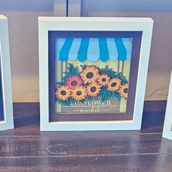 Highland Cow 3D Layered Cardstock Shadowbox. Handmade, Unique Home ...