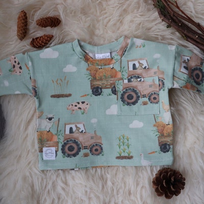 Boxy Tee Pattern, Baby T-shirt Pattern Toddler Oversized T-shirt Sewing ...