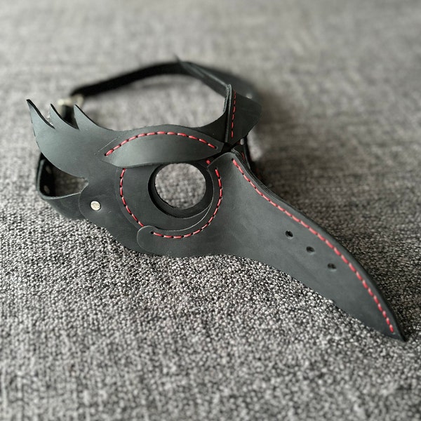 Steampunk Hand Stitched Genuine Leather Crow, Eagle or Owl Bird Eye ...