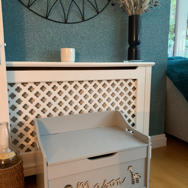 Personalised Toy Box - Soft Grey - Etsy UK