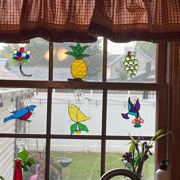 Periwinkle Blue Stained Glass Butterfly - Etsy