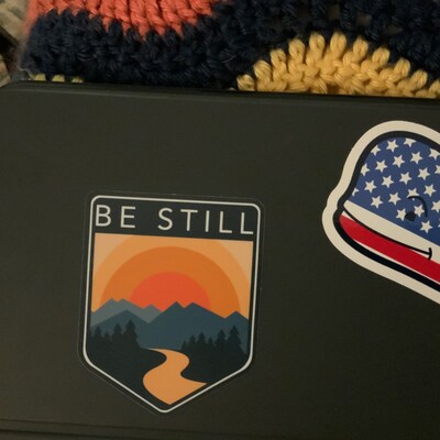 Be Still Vinyl Sticker, Christian Sticker, Peace Be Still - Etsy