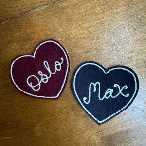 Vintage Chain Stitched Name Patch, Chain Stitch Embroidery ...