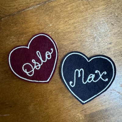 Vintage Chain Stitched Name Patch, Chain Stitch Embroidery ...