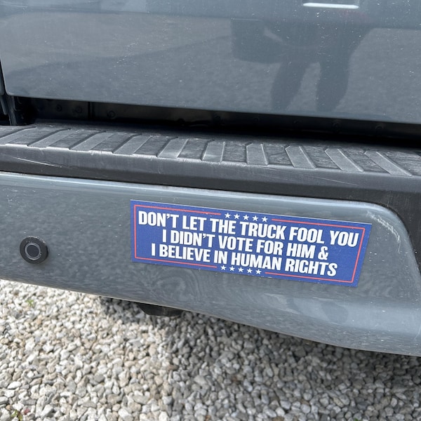 No Brain MAGA Bumper STICKER or MAGNET, Anti-trump Protest Gear, Pro ...