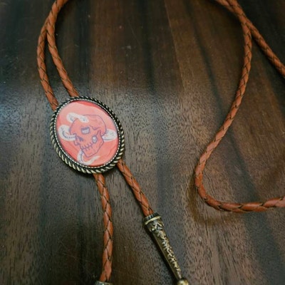 Beetle Bolo Tie Western Gifts for Him Leather Cowboy Necktie ...