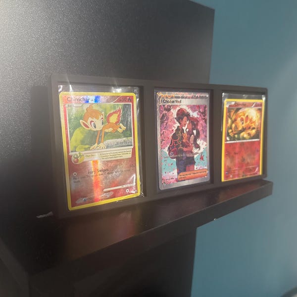 3-card Trading Card Display — Toploader Frame for Tcgs (pokémon, MTG ...