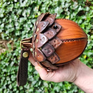 Digital Leather Acorn Bag PATTERN Nature Set - Etsy