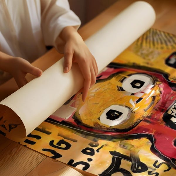 Poster Mockup With Person | Poster Roll Mockup | Unrolling Rolling ...