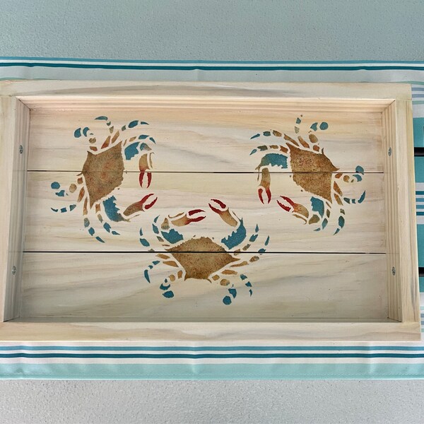 Ships Wheel Serving Tray, Nautical Decor, Housewarming Gift, Wood Tray ...