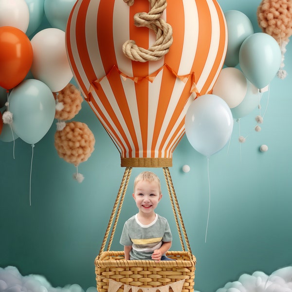 Digital First Birthday Backdrop Background One Year Birthday Background ...