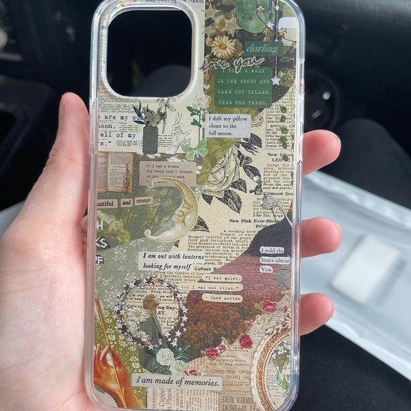Cottagecore Aesthetic Phone Case - Scrapbook Artwork Fit for Iphone ...