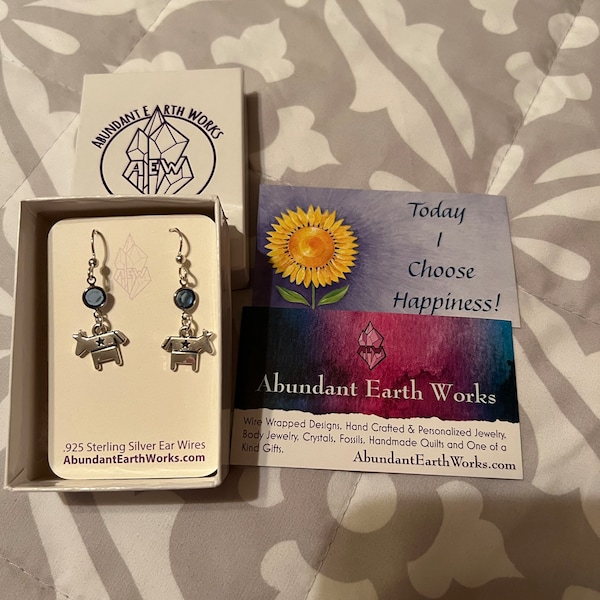 Democrat Birthstone Earrings, Peronalized Donkey Earrings, Political ...