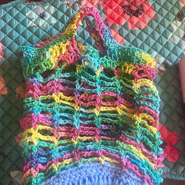 Foldable Market Bag Crochet Multi-pattern - Etsy