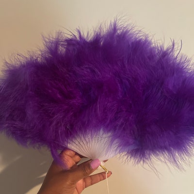 Marabou FEATHER Fan 12 X 20 Many Colors opens & Closes for Burlesque ...