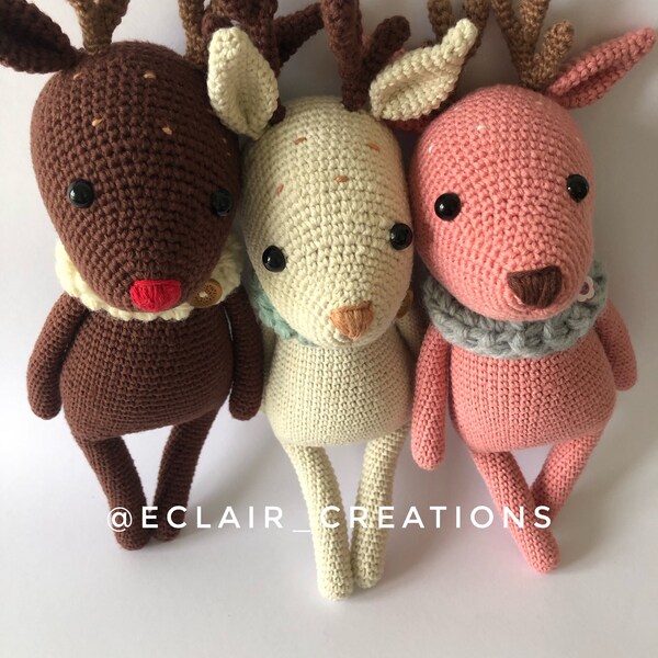 Flora the Fawn Amigurumi Crochet Deer PATTERN ONLY PDF (english ...
