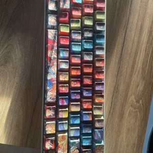Pretty Anime Girl High End Keycap Set With 2 Version of Backlit PBT ...