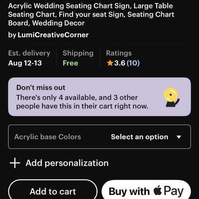 Large Table Seating Chart, Acrylic Wedding Seating Chart Sign, Find ...