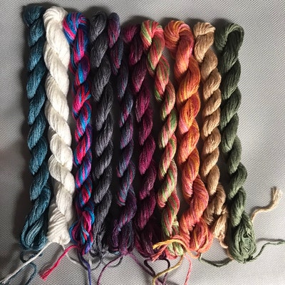 Bits Bag 10 Skeins of Silk - Etsy