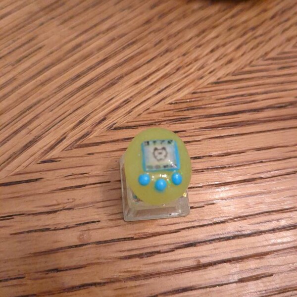 Pastel Blue Starry Sky Pudding Artisan Resin Keycaps, Cute ESC and ...