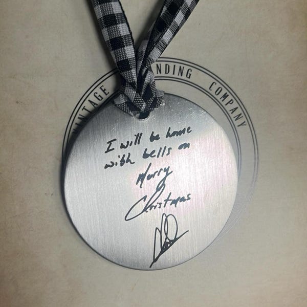 Your Handwritten Ornament -personalized Christmas Ornaments- Your ...