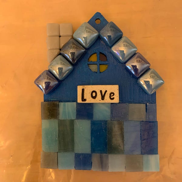 Handmade Ceramic Circle Tile With a Swirl for Use in Mosaics or Other ...