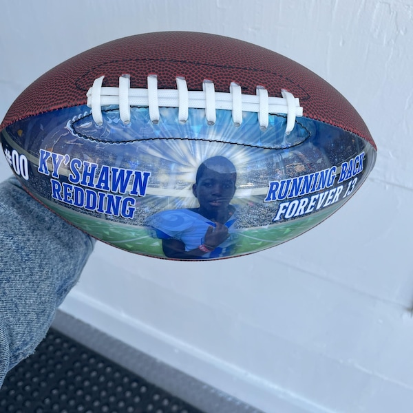 Custom Photo Football Playmaker Design Great for Senior Night, Coach ...