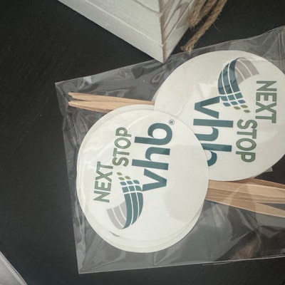 Custom Image Logo Text Cupcake Topper Business Logo Cupcake Topper ...