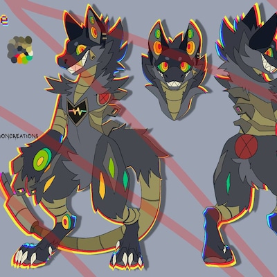 Ampwave Furry Art Base Ref Sheet - Etsy