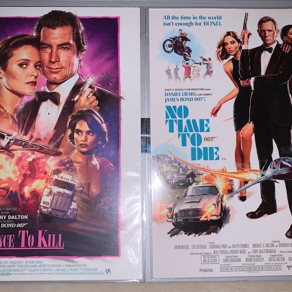 James Bond 007 Gunbarrels Painted Movie Poster Premium Giclée Art Print ...