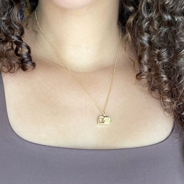 Modern EMPTY TOMB Necklace in Sterling Silver or Gold Overlay ...