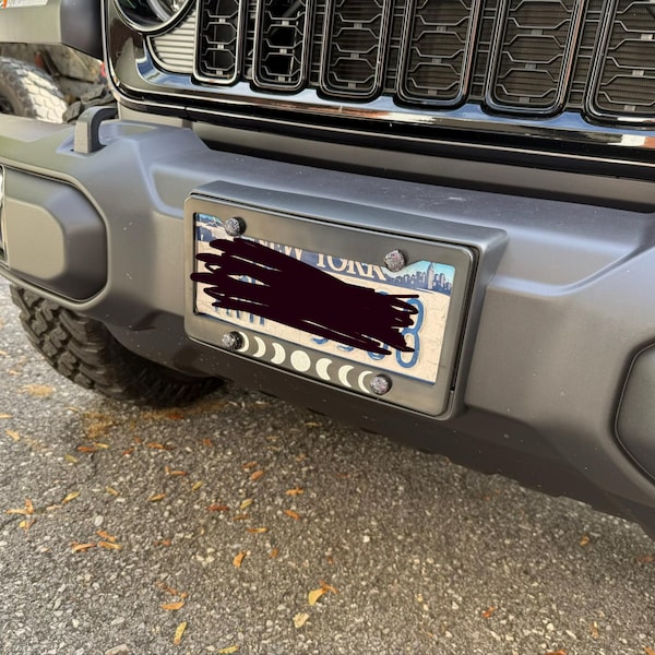 Mote It Be License Plate Frame Moon Phases Goddess Color Changing ...