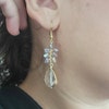 Wire Wrap Beaded Earrings, Handmade Crystal Earrings, Dangle Earrings ...