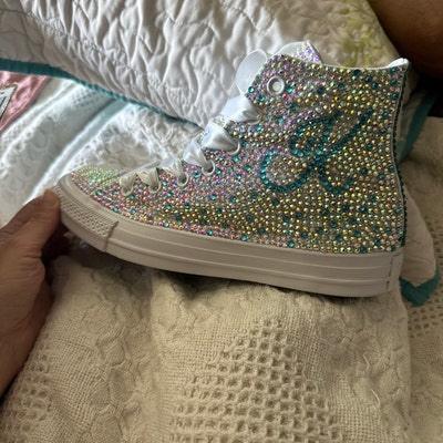 Black Bling Converse WEDDING BLING Custom Bling Converse Birthday Bling ...